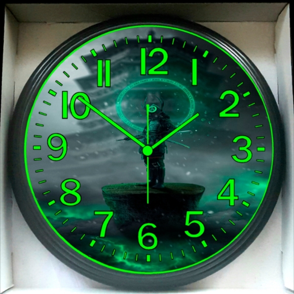 Wall Decor | Samurai Warrior Glow In The Dark Wall Clock New | Poshmark